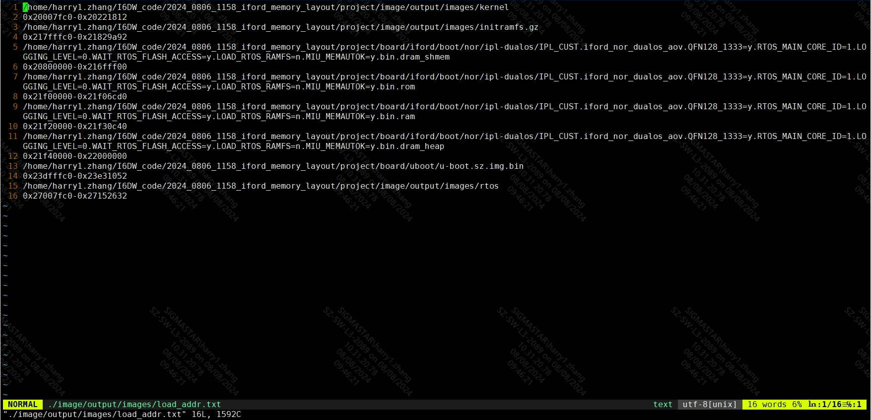 Memory Layout Reference - sigdoc